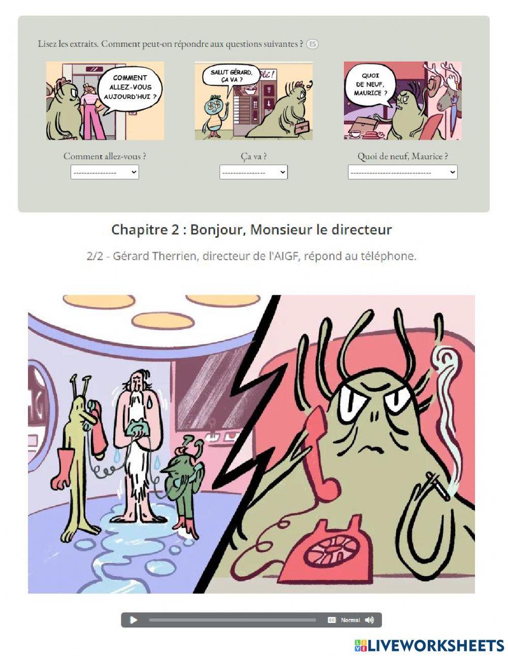 Francais Français Langue Étrangère (FLE) activity | Live Worksheets