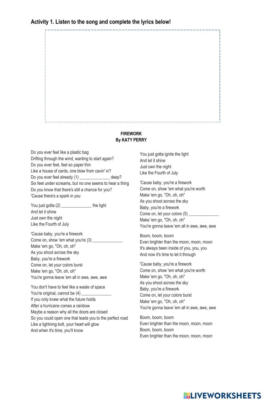 Students Worksheet Song 3 2283635 | muhadiprayitno | Live