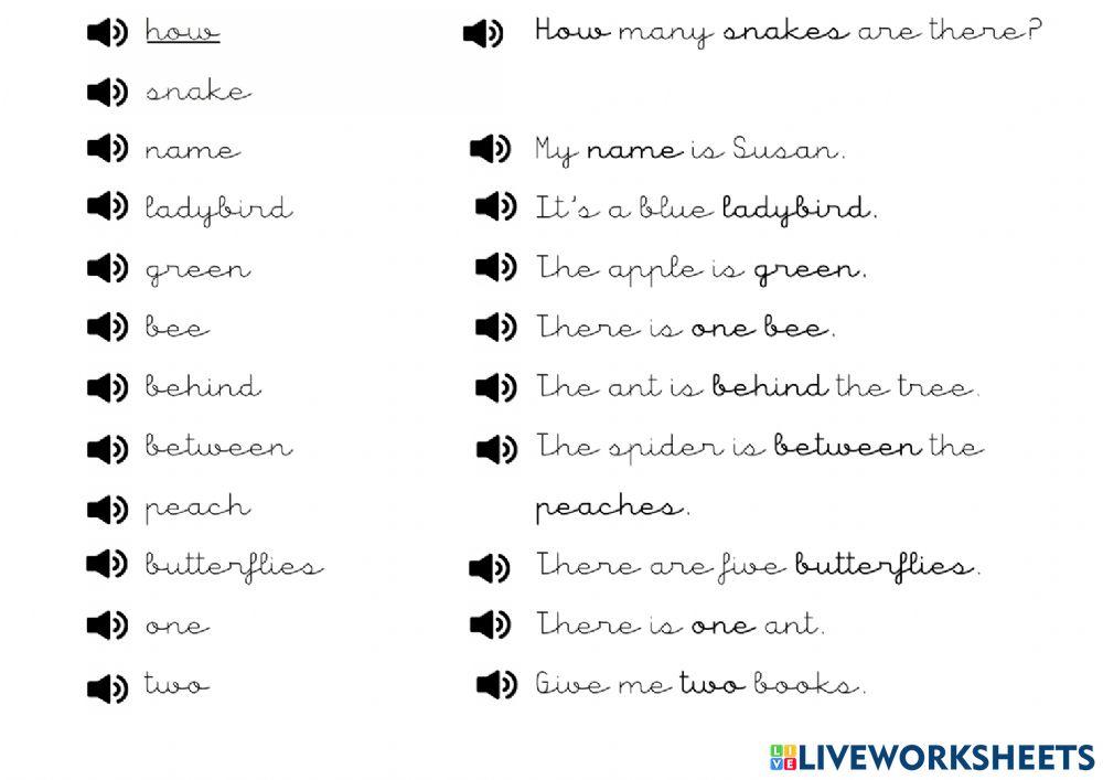 Unit 4 Online Exercise For 1º Live Worksheets