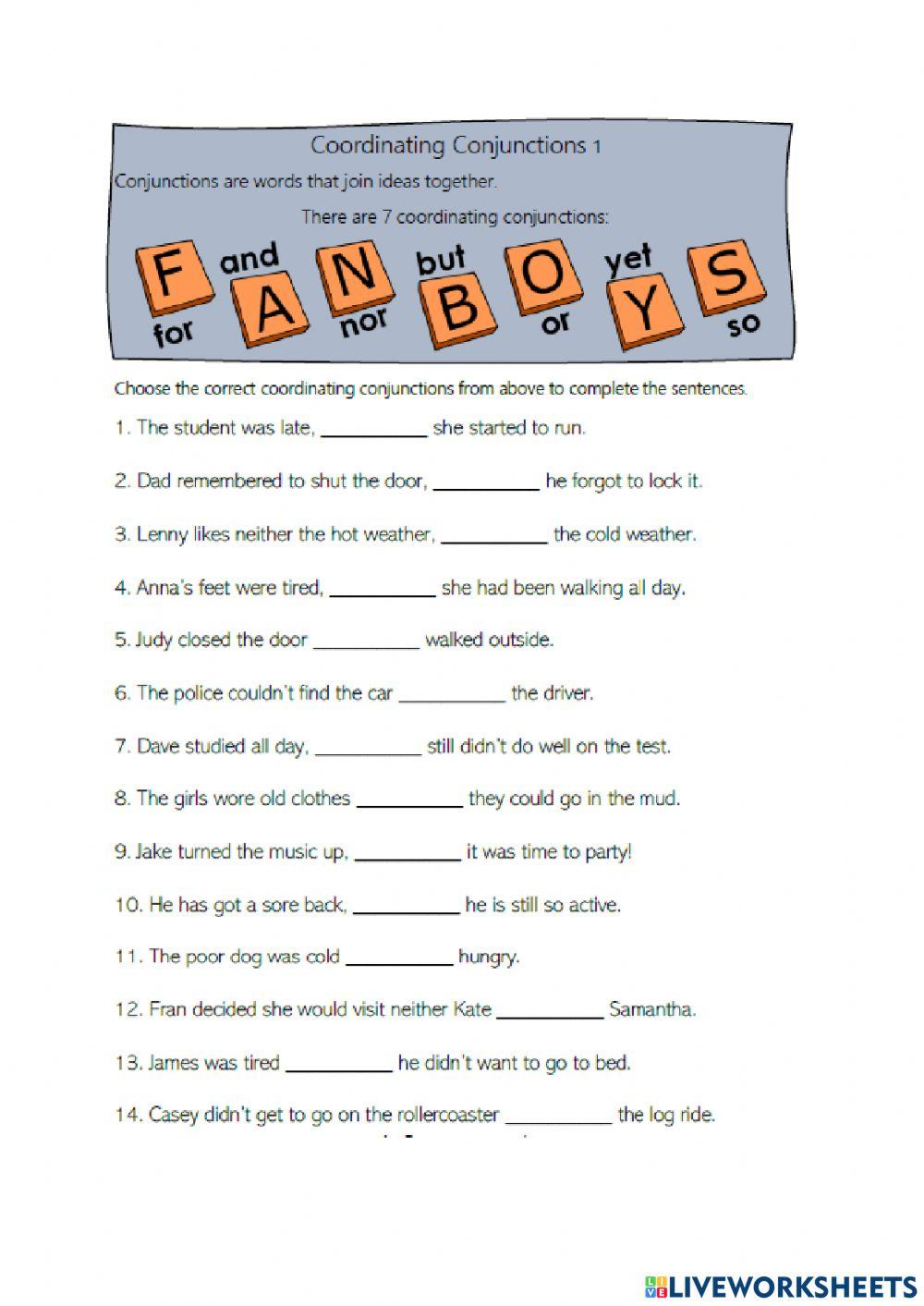 2284859 Compound Sentences FANBOYS Melin123 2284859-compound-sentences-fanboys-melin123