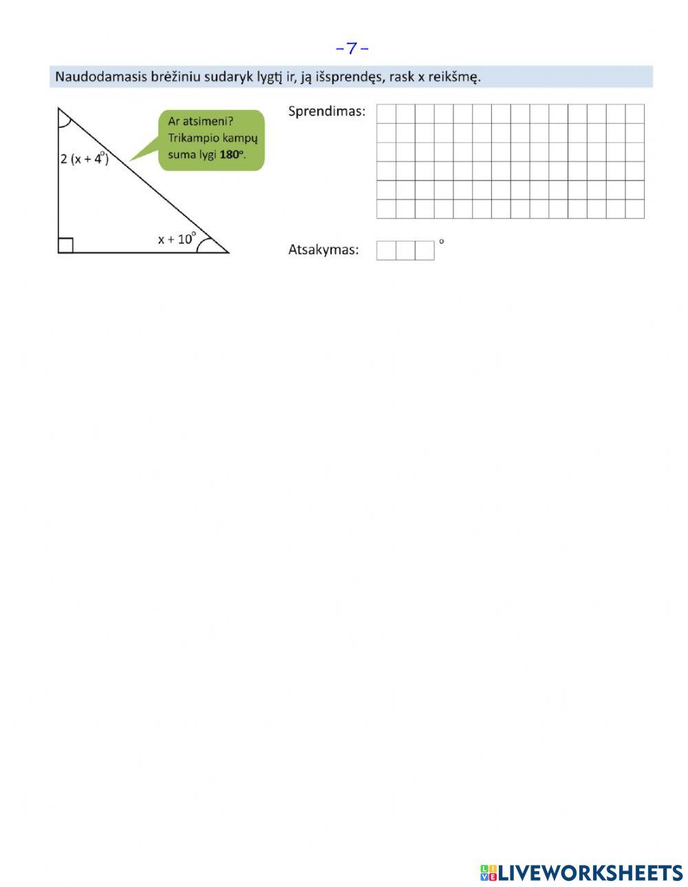 7kl Lygtys su skliaustais online exercise for | Live Worksheets