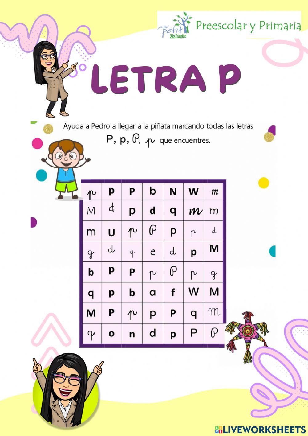 Letra Pp Activity Live Worksheets