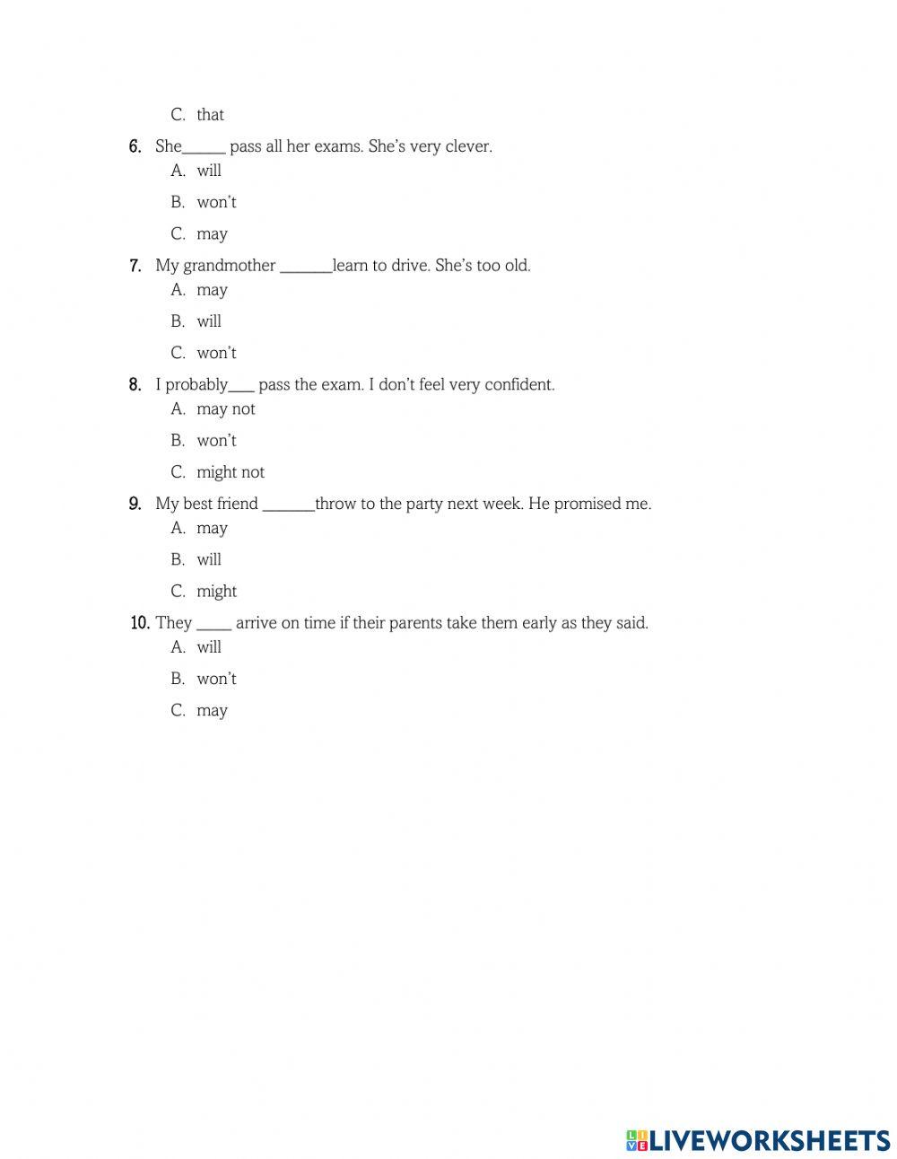 ENGLISH TEST-10TH YEAR HIGH SCHOOL-PROJECT SOCIAL HOURS