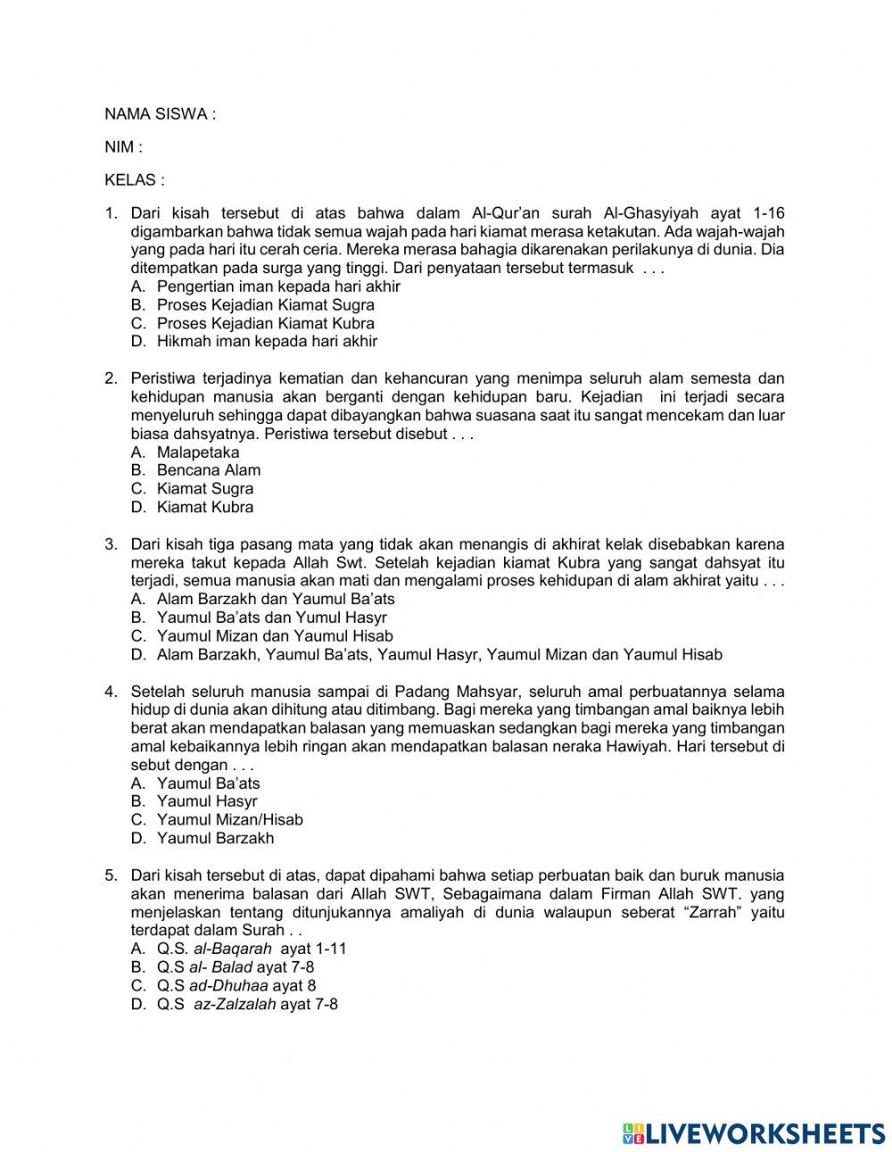 Soal bimtek latihan 2287040 | wahyudiekopratama250197