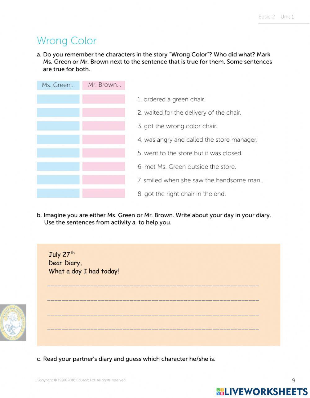 2534886 | BASIC 2 WORKBOOK PG. 9 TO 11 | Angela Romay