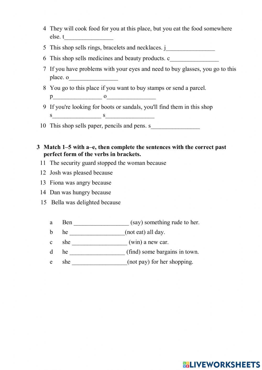 unit 7 test online exercise for | Live Worksheets
