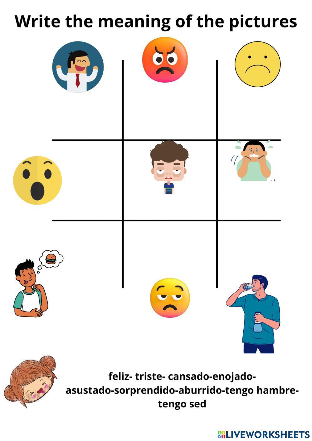 emociones online exercise for | Live Worksheets
