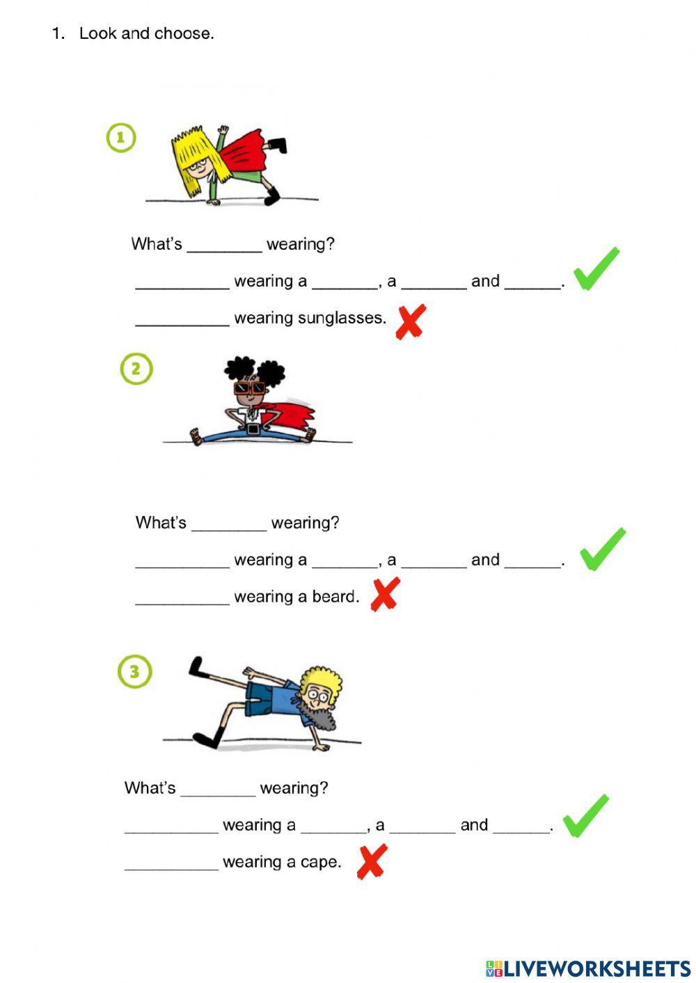 UNIT 3 DRESSING… | Free Interactive Worksheets | 6927833
