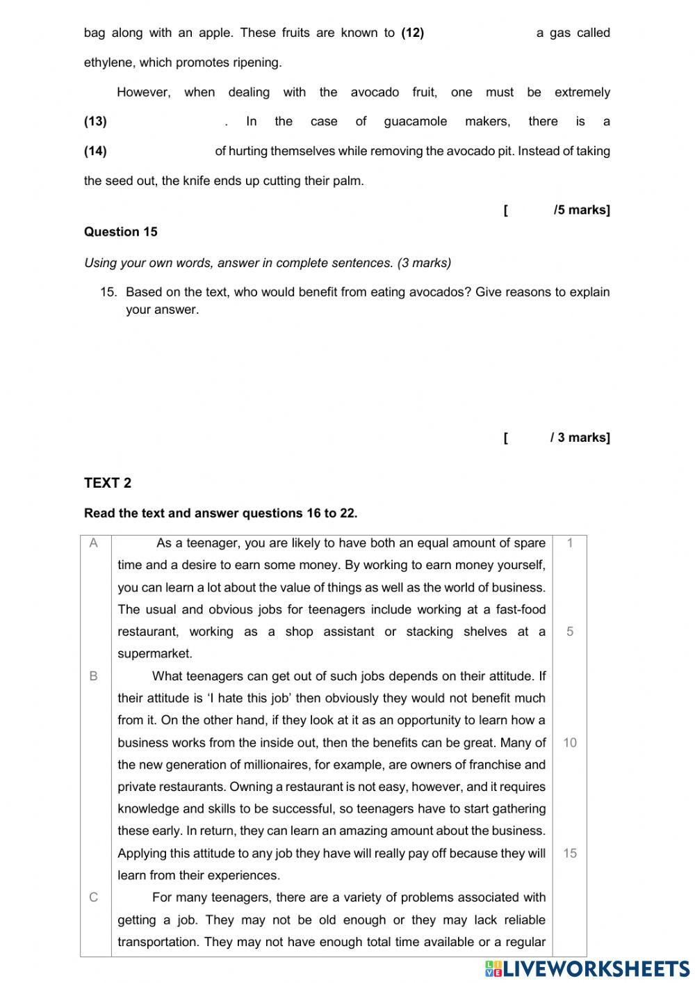 2023T1 W4 PA2 R… | Free Interactive Worksheets | 2535776