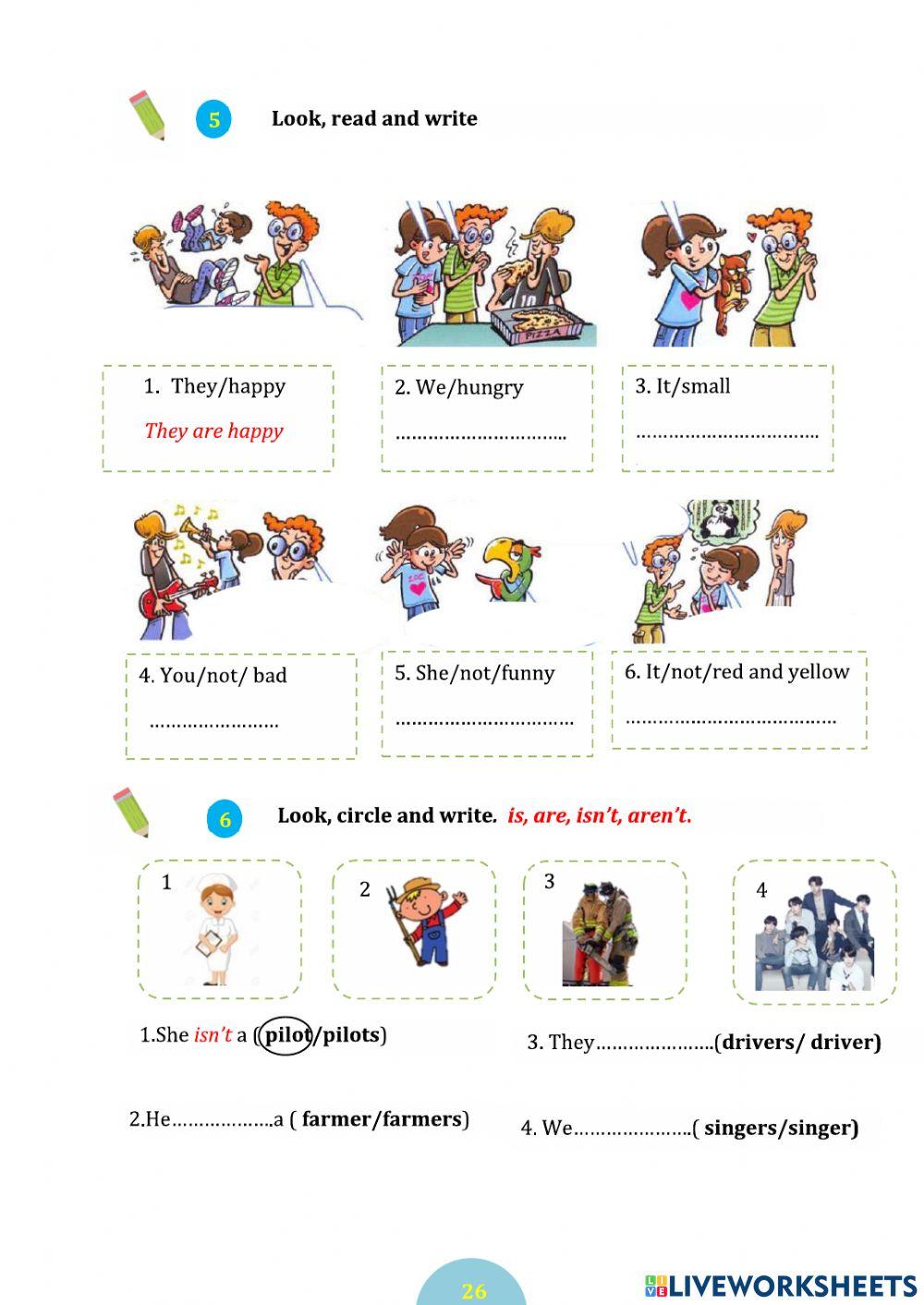 To be verb free online worksheet | Live Worksheets