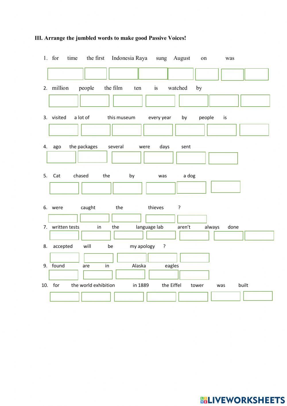 Report text and passive voice 2293621 | Walijah | Live