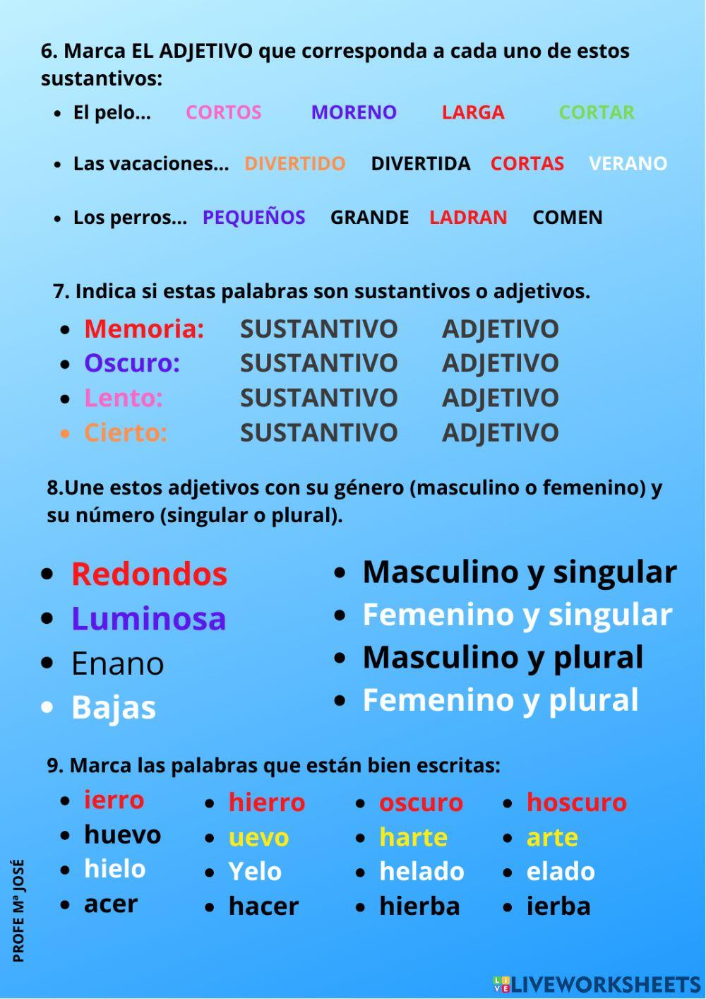 Repaso ud5 lengua 3º worksheet | Live Worksheets