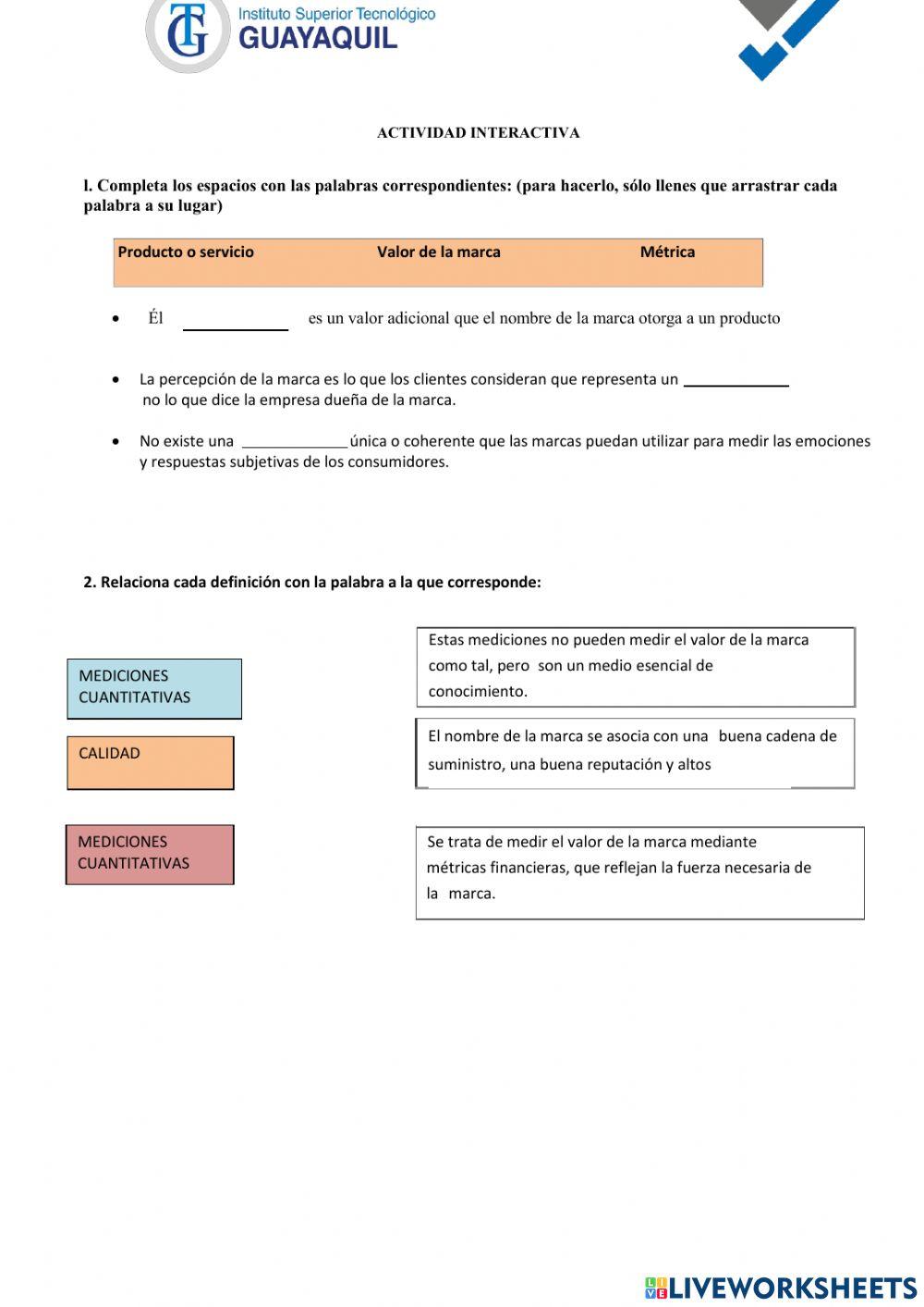 Actividad interactiva online exercise for 3 A | Live Worksheets