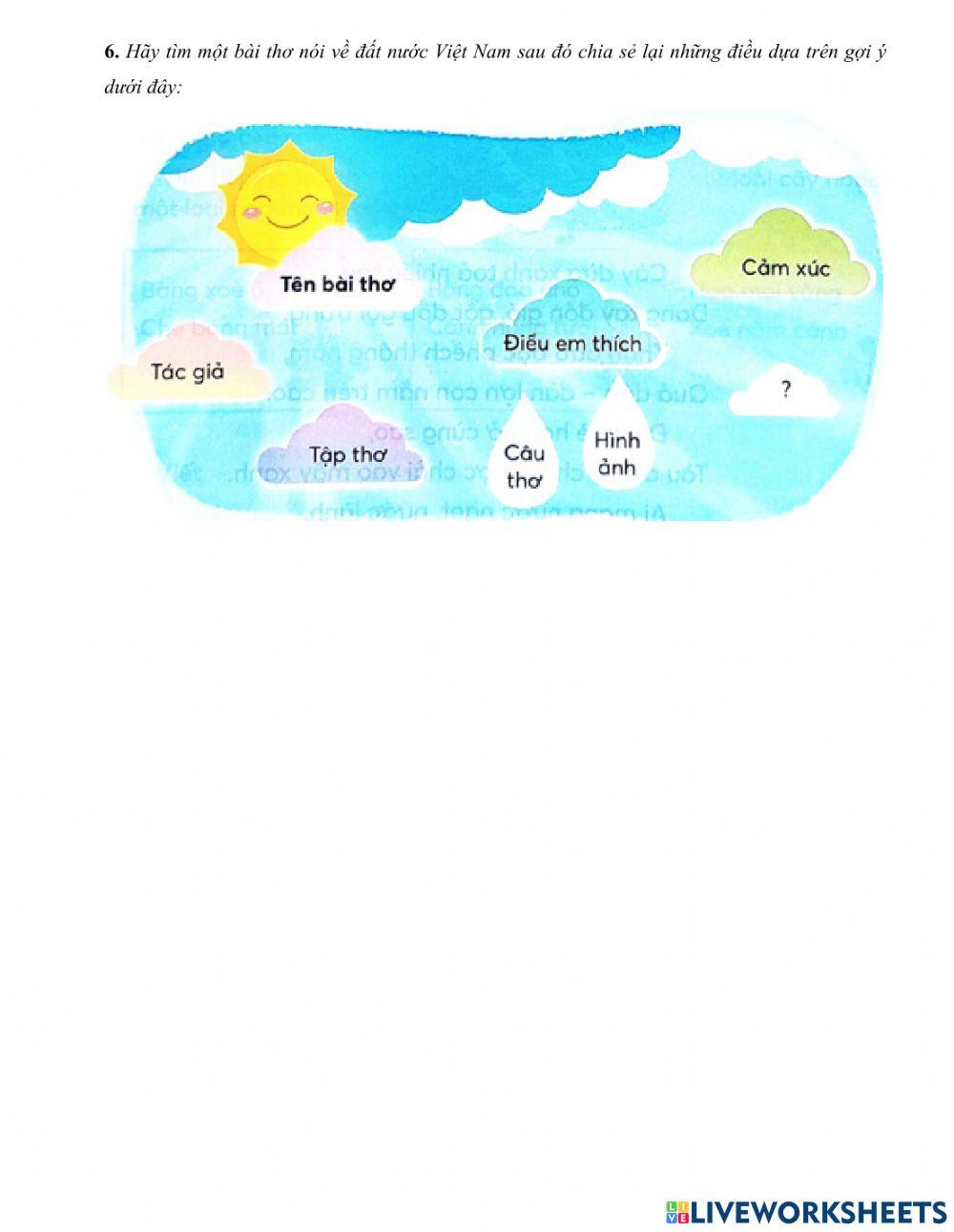 Vietnamese exercise for 2 | Live Worksheets