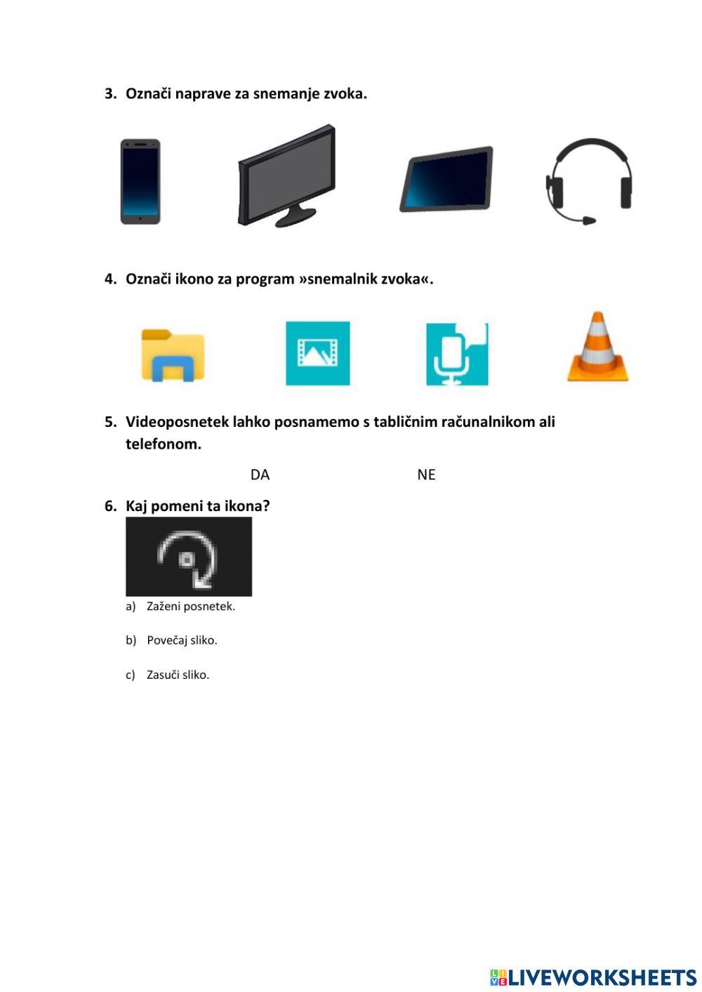 MULTIMEDIJA 0151 | Alenka Pevec | Live Worksheets