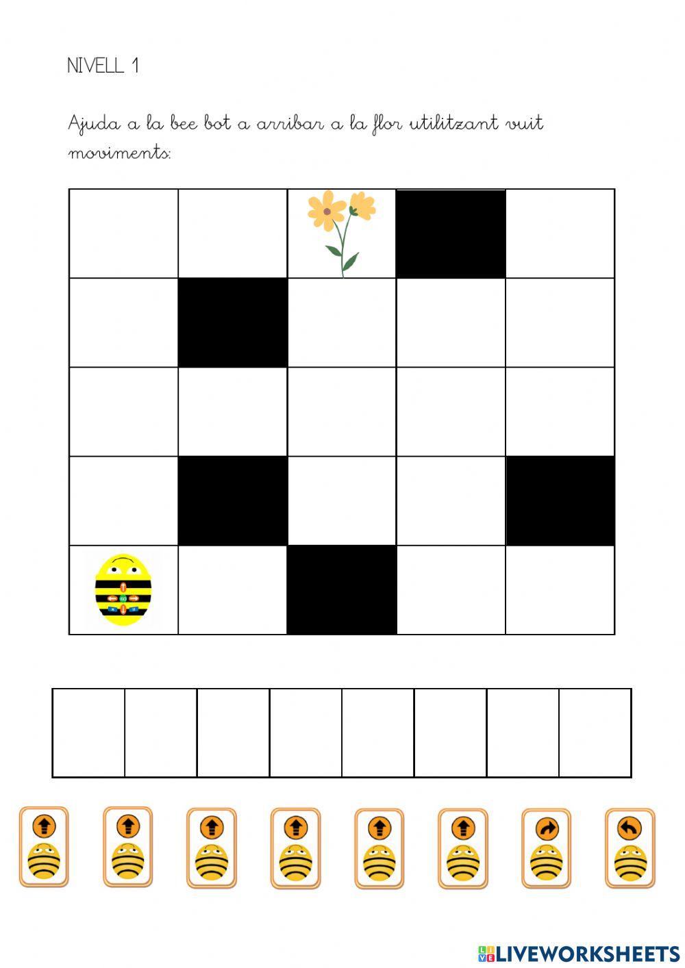 Bee bot 2n trim… | Free Interactive Worksheets | 2553193