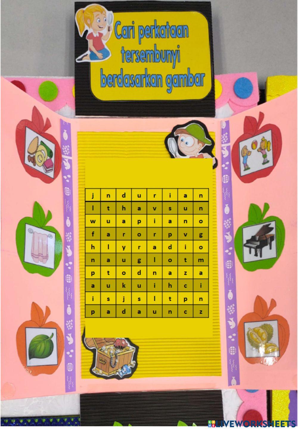 cari kata diftong dan vokal berganding online exercise for | Live ...