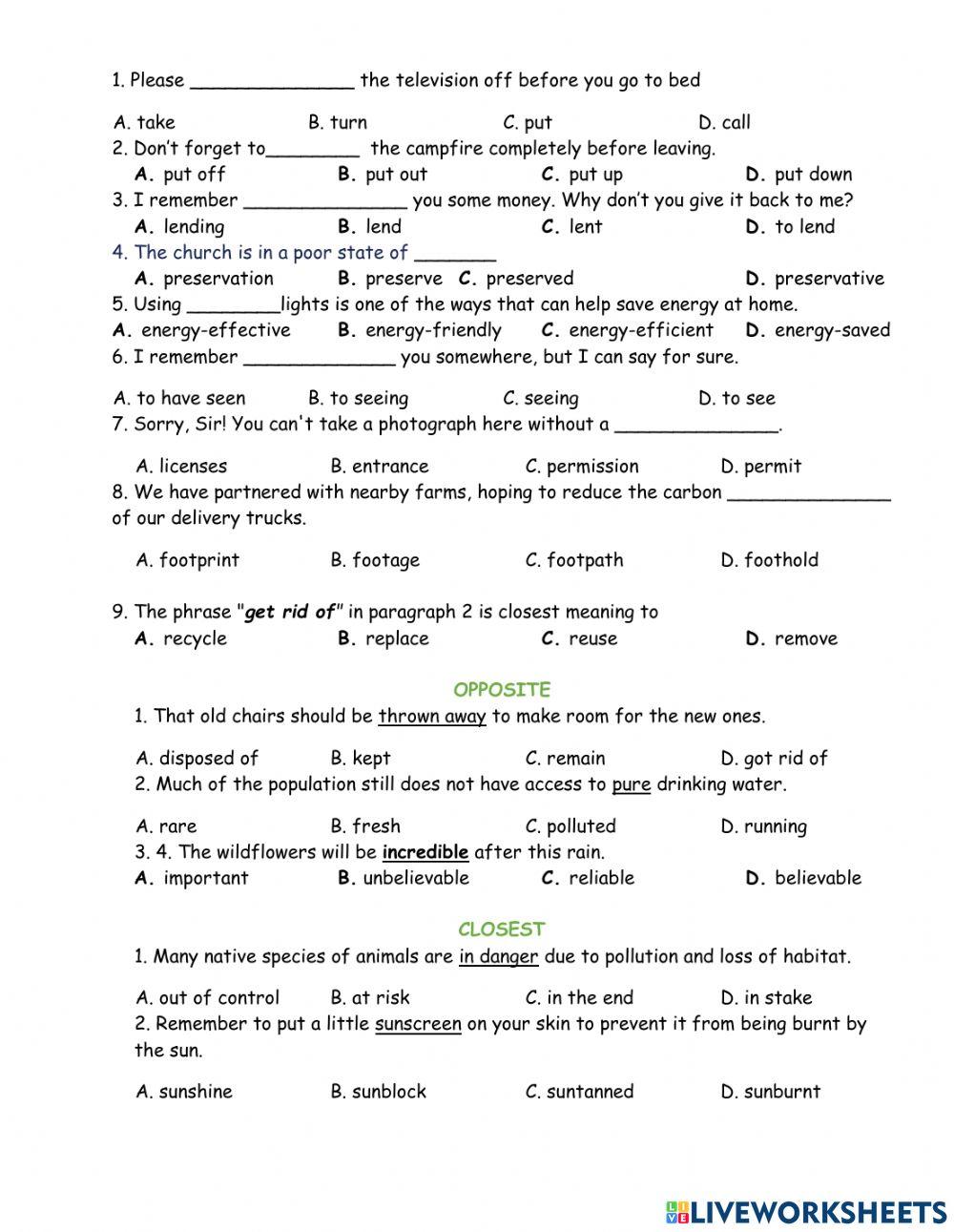 K10-gk worksheet | Live Worksheets