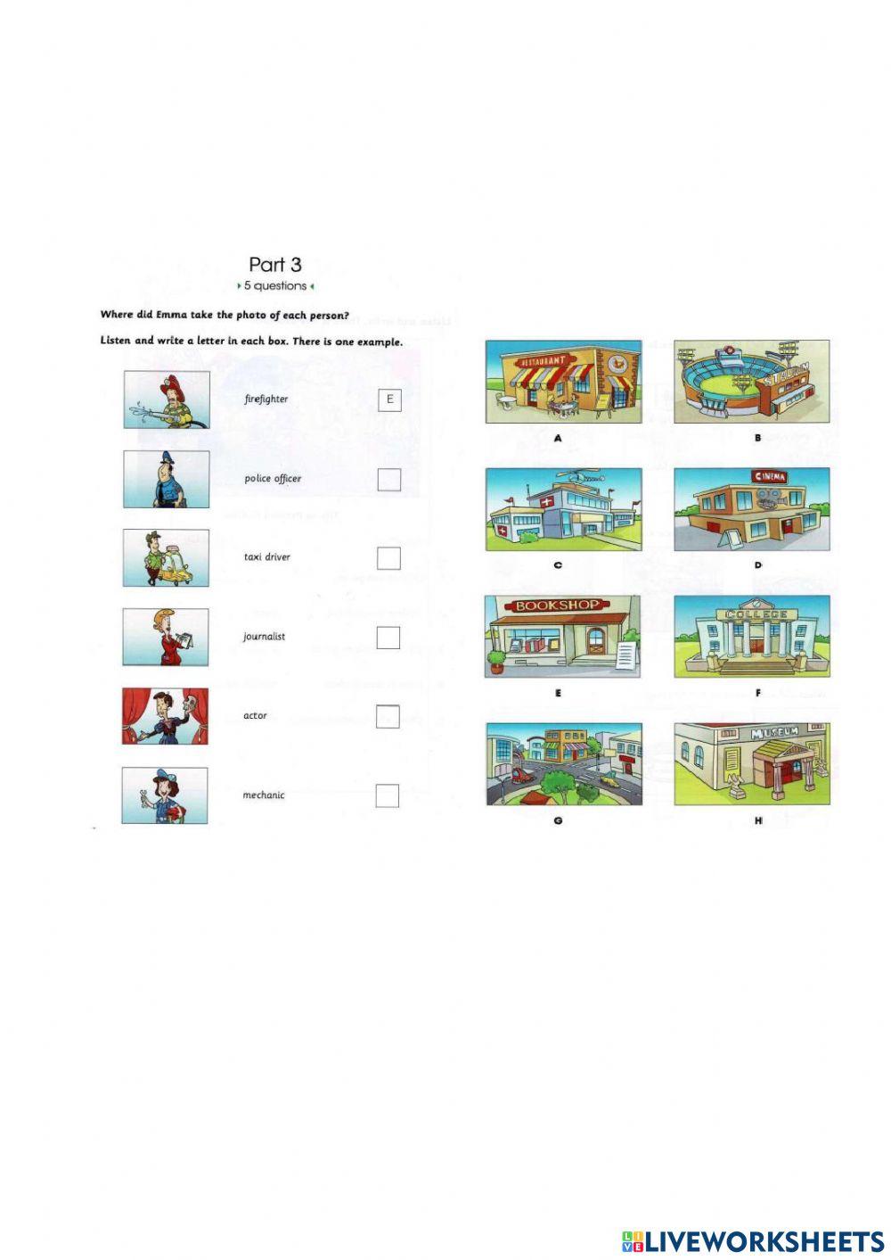 G5 - LISTENING PRACTICE online exercise for | Live Worksheets