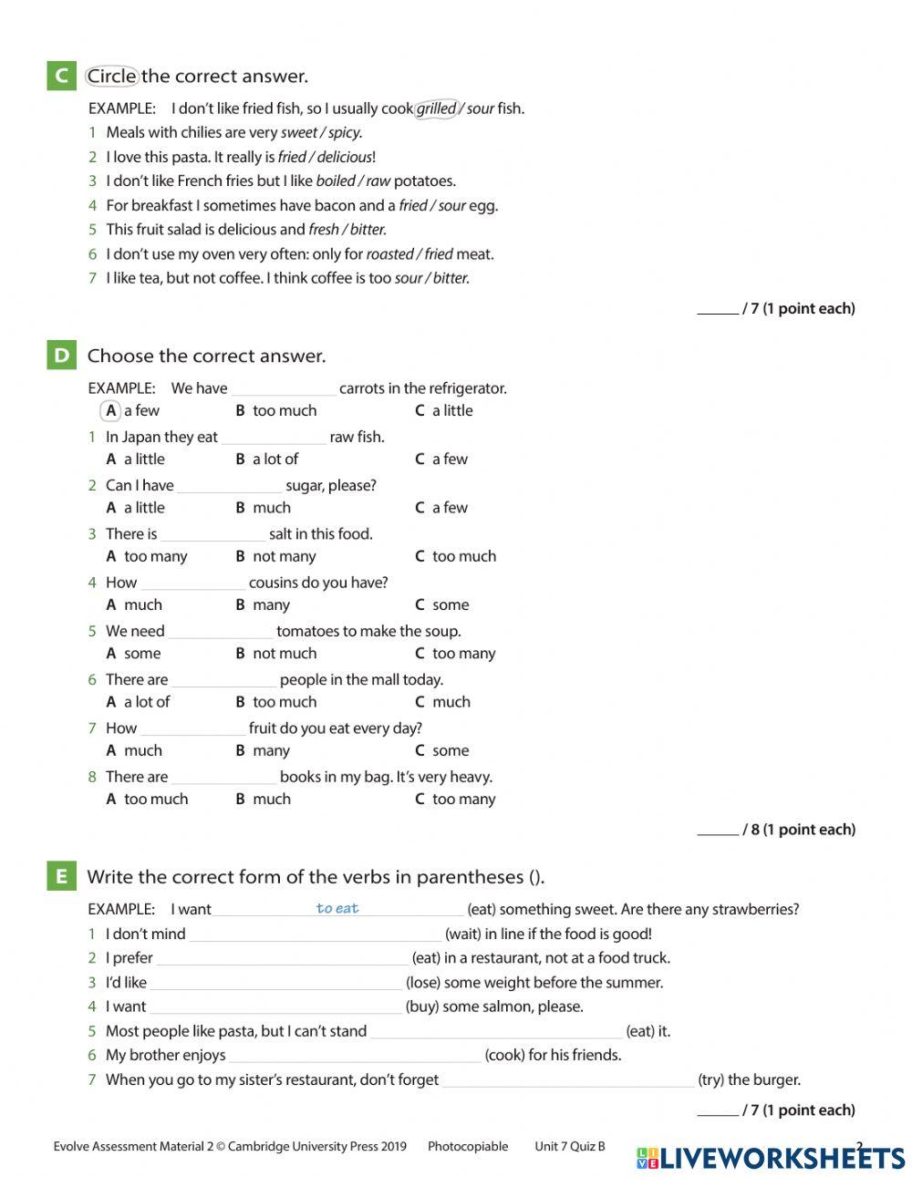 U7: QUIZ | Free Interactive Worksheets | 2561379