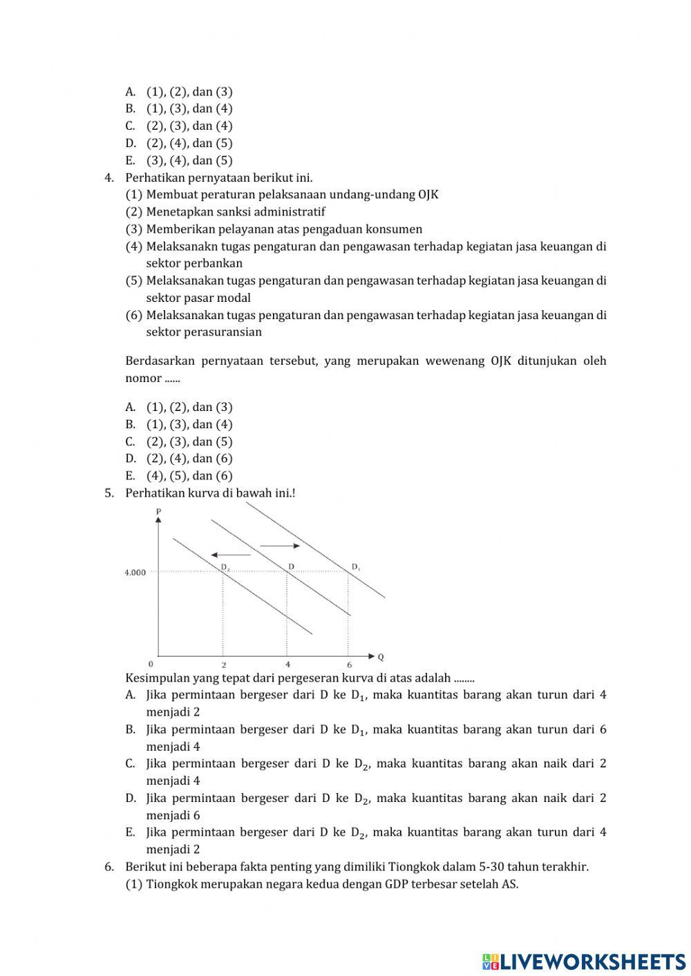 Sas Ekonomi activity | Live Worksheets
