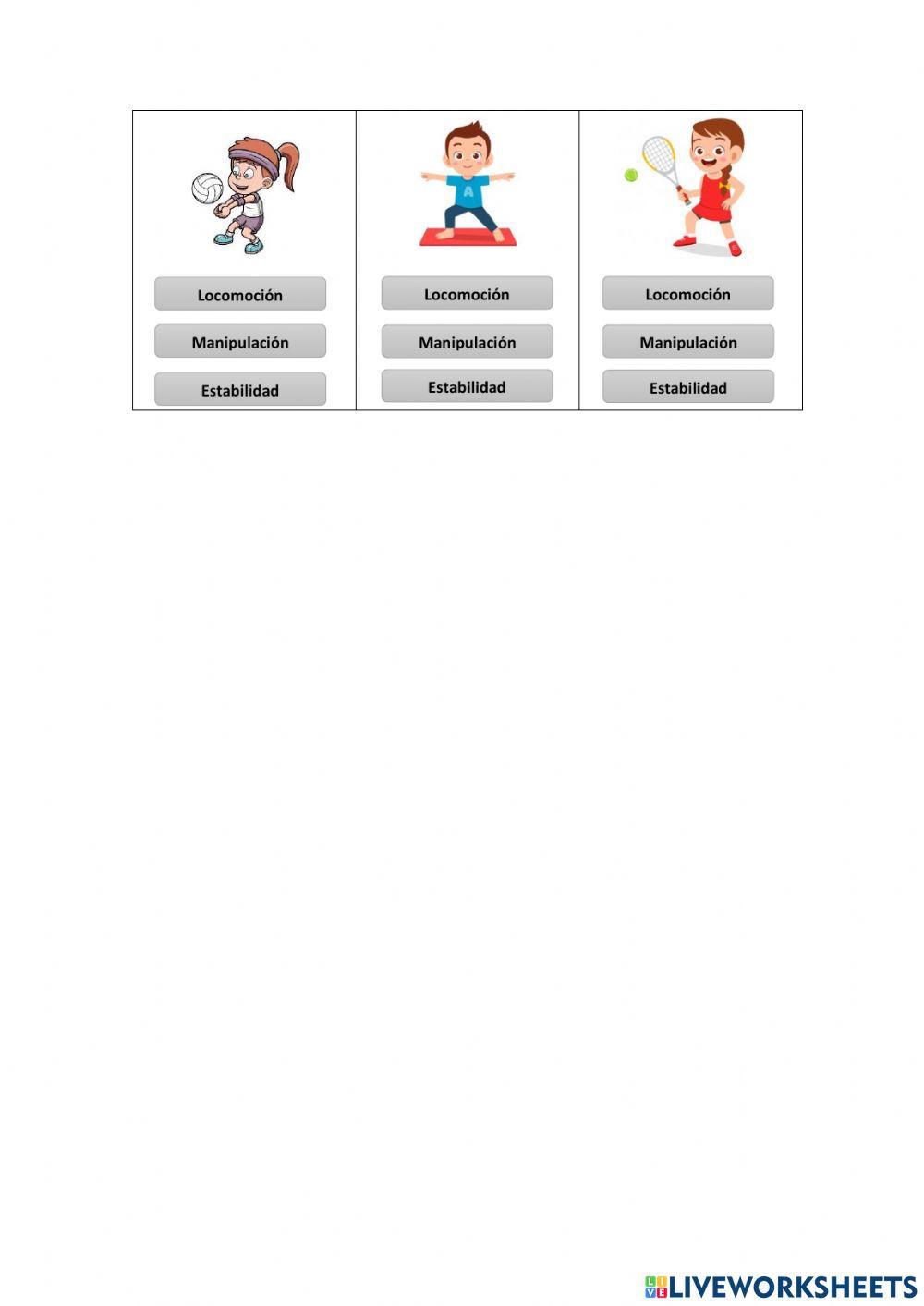 Habilidades motrices básicas online exercise for Elemental | Live ...