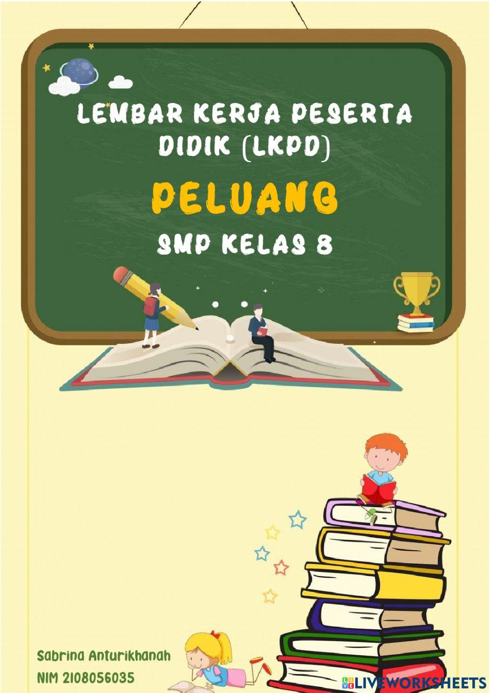 Peluang: Kelas 8 | Free Interactive Worksheets | 2316133