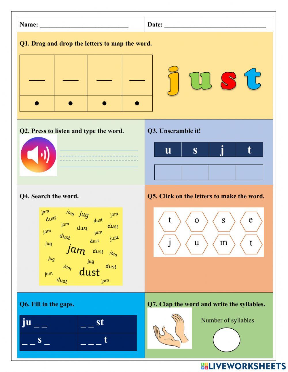 HFW - just 2316447 | Hina Farhan | Live Worksheets