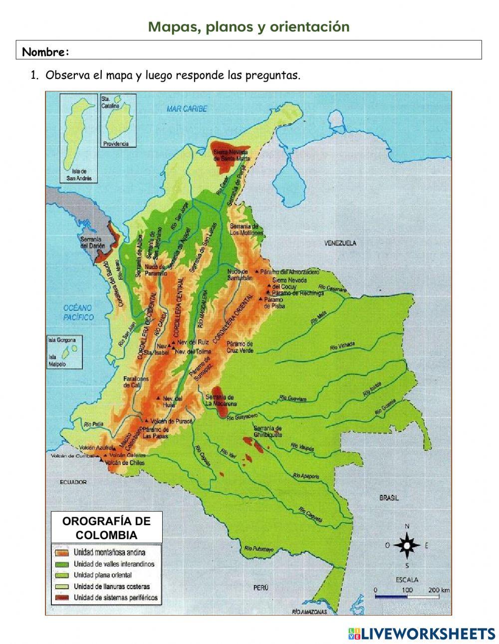 Mapas, planos y… | Free Interactive Worksheets | 2316744