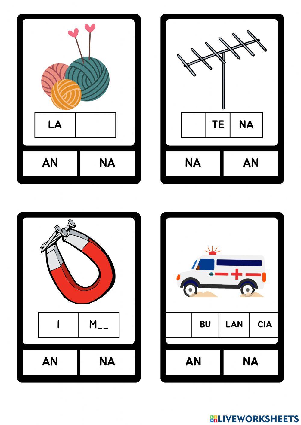 Silabas inversas | JONNN | Live Worksheets