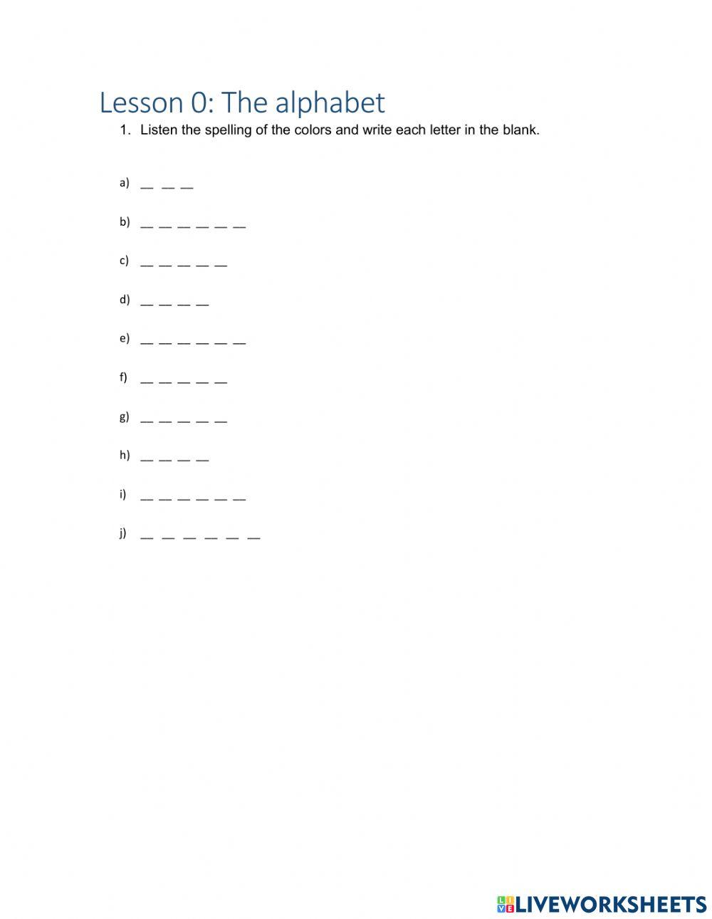 Spelling colors 2317921 | Oscar Rodríguez Alvirde | Live