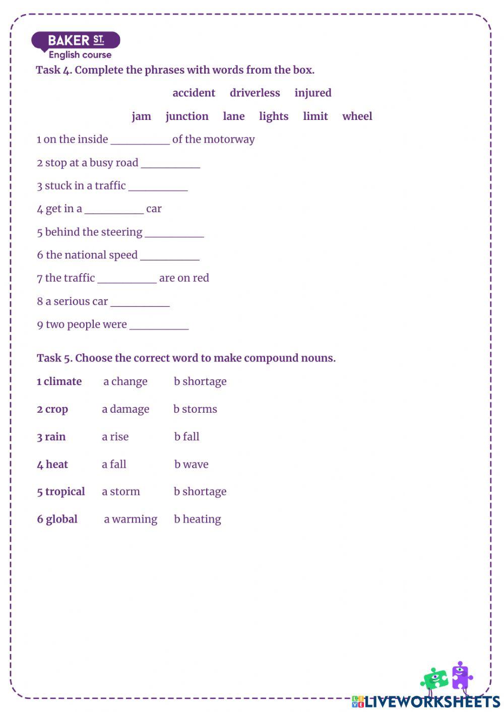 2318067 | N i w10 l2 | BakerStre | LiveWorksheets