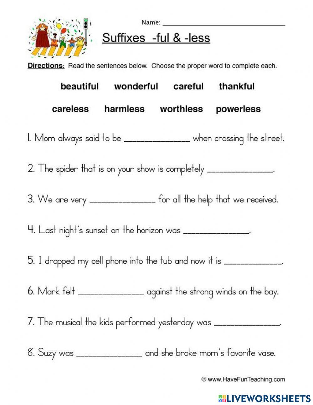 ful less weekly test online exercise for | Live Worksheets