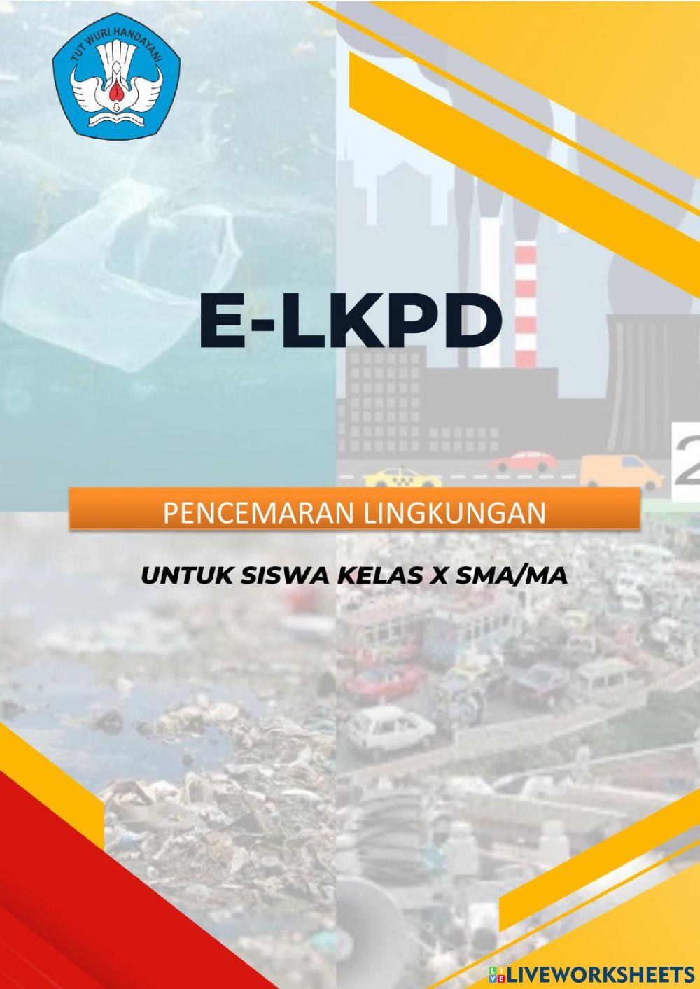 E-lkpd perubahan lingkungan exercise | Live Worksheets