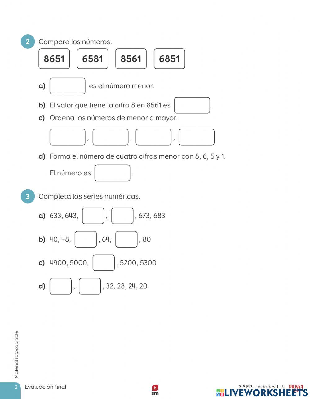 repaso prueba | Free Interactive Worksheets | 4254746