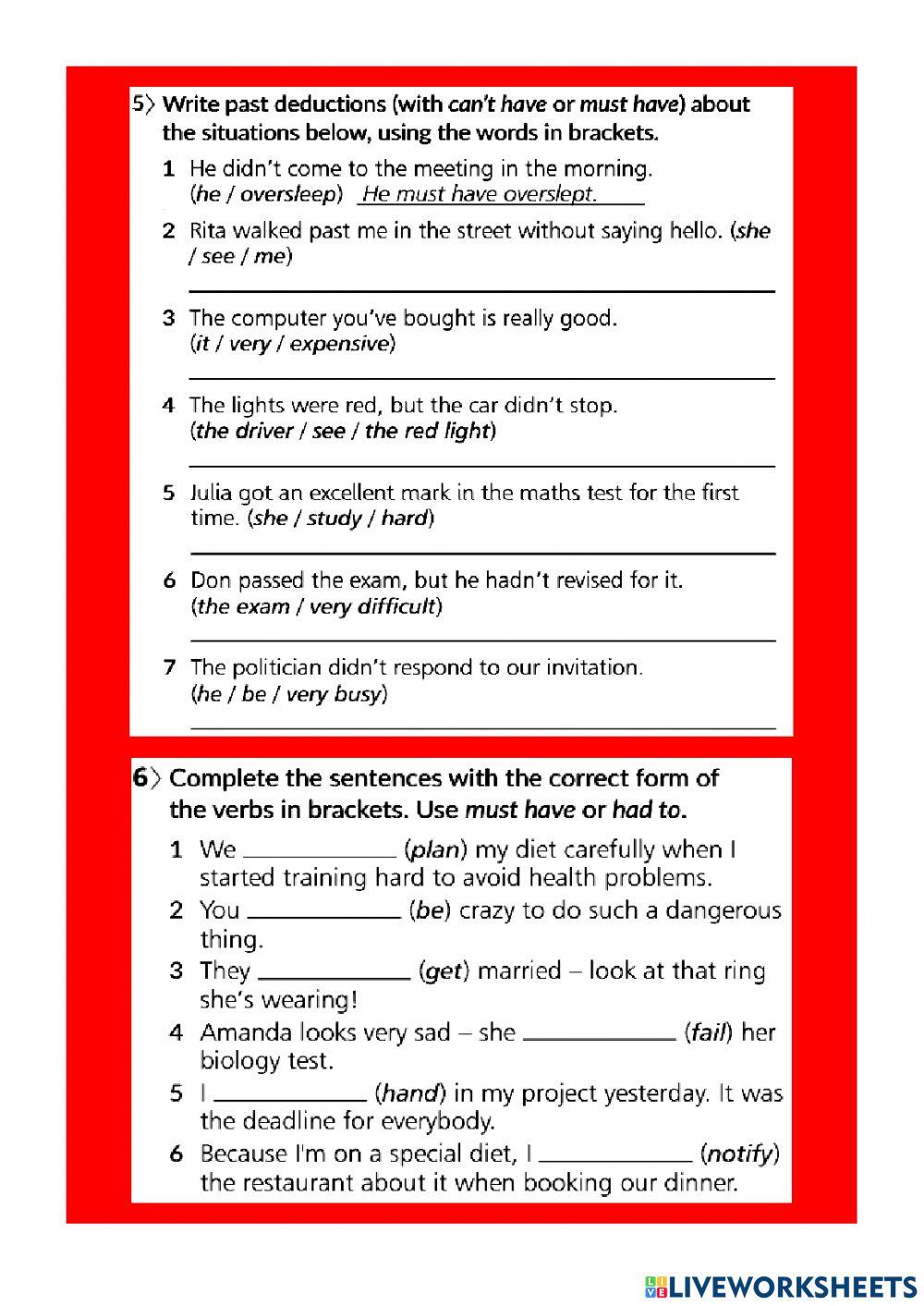 2320862 | Past modals | bettyh | LiveWorksheets