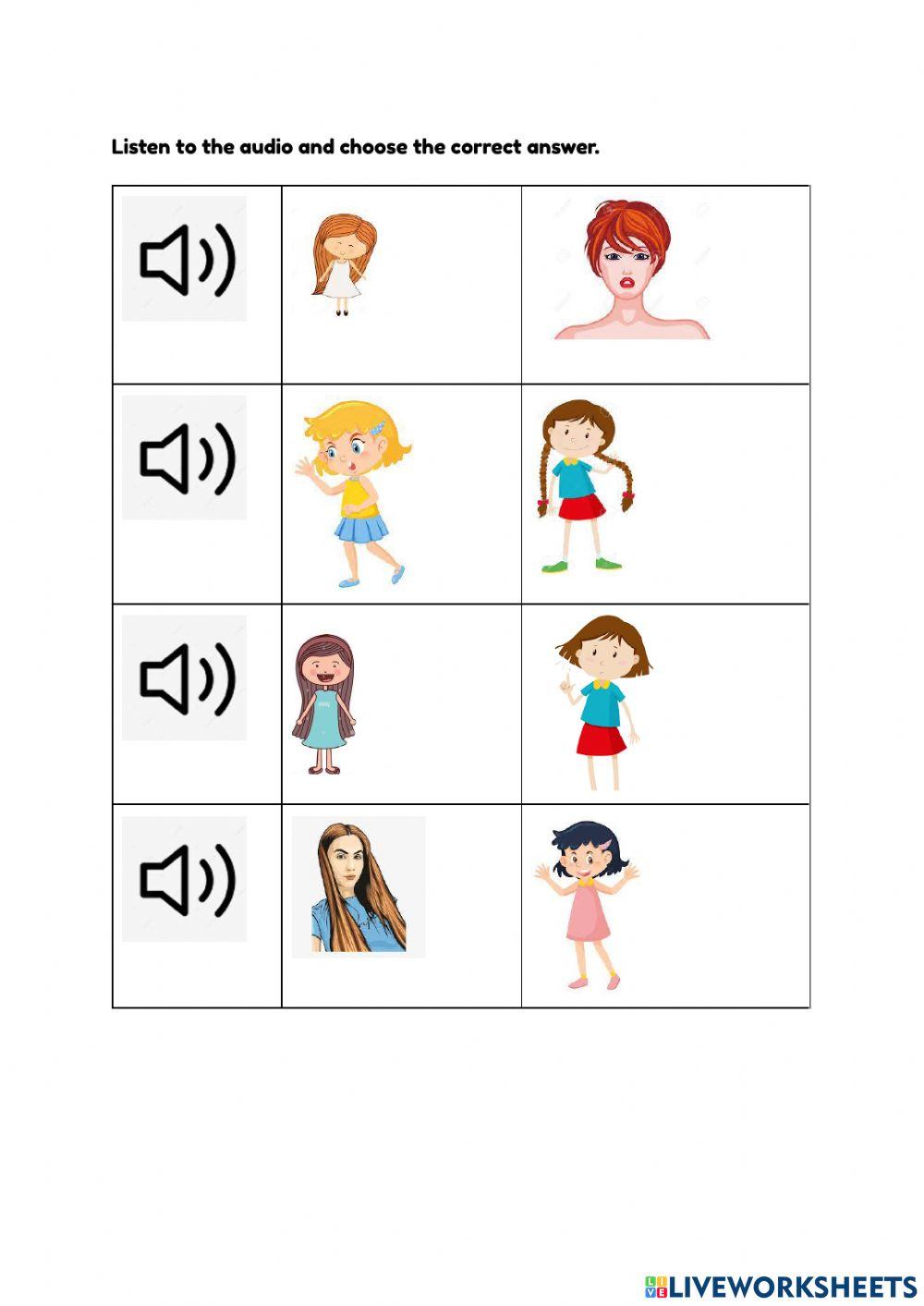 Appearance online exercise for 1st grade | Live Worksheets
