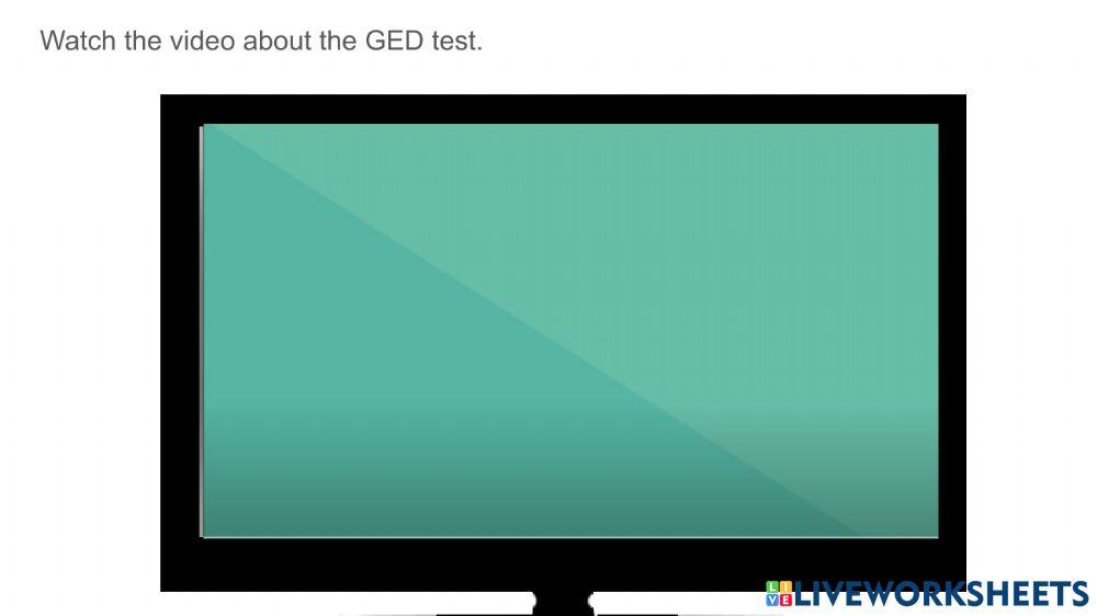 The GED test worksheet | Live Worksheets