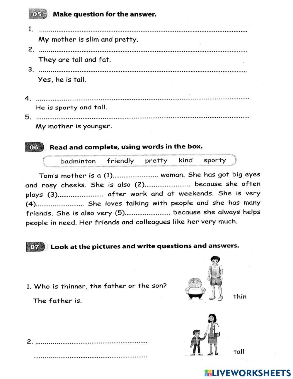 G4-review unit 14 test 2 worksheet | Live Worksheets