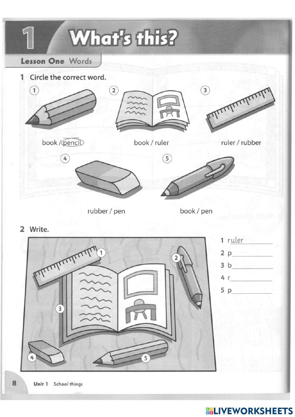 Basics 1 S.1 | Free Interactive Worksheets | 2321688