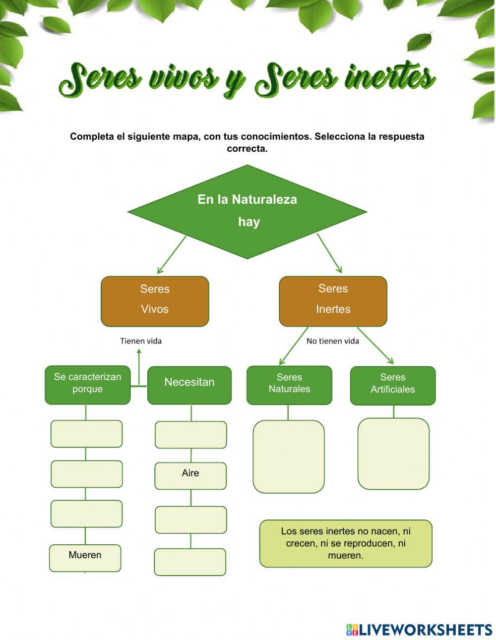 Seres vivos y s… | Free Interactive Worksheets | 2321966