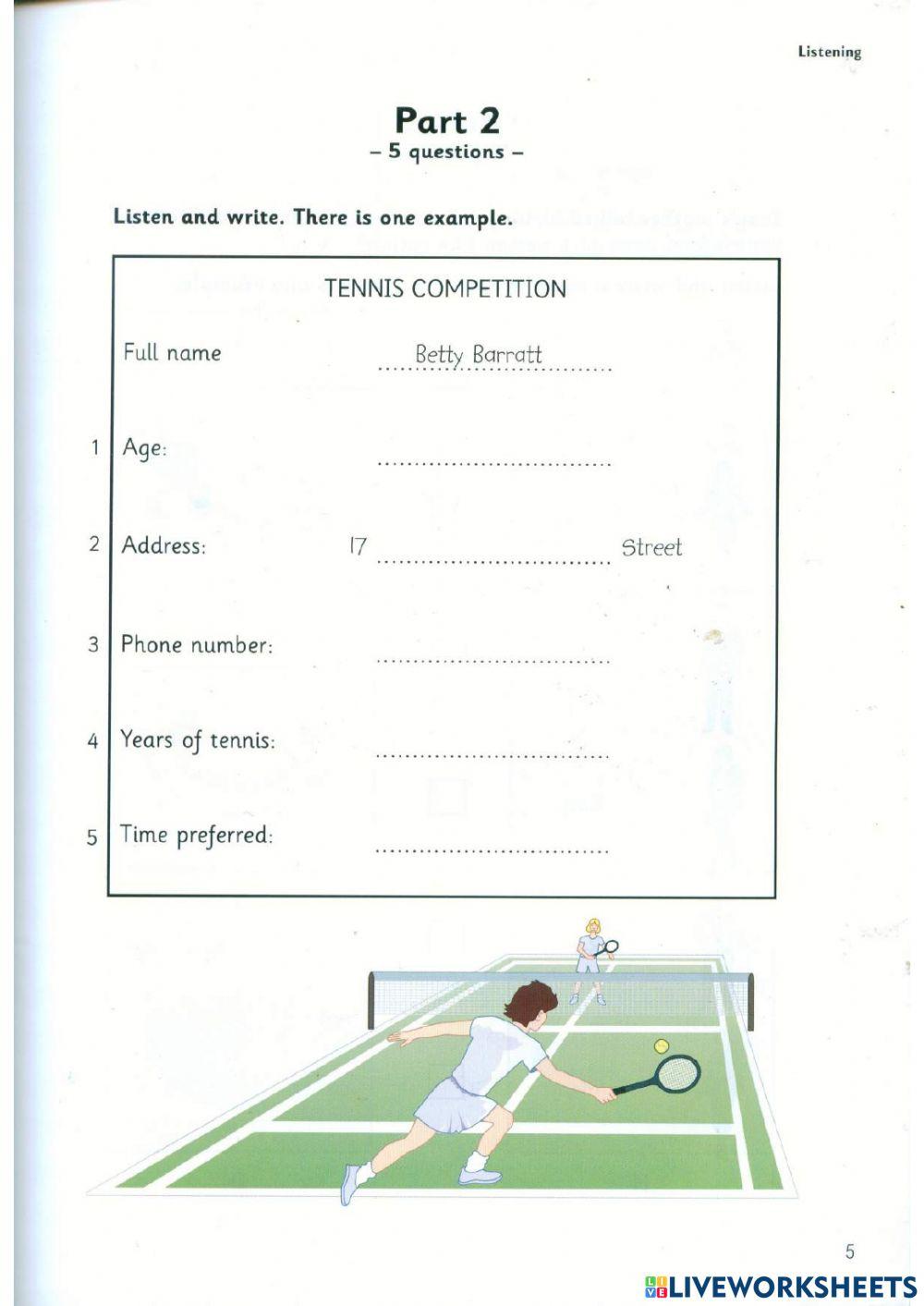 Listening online exercise for grade 4 | Live Worksheets