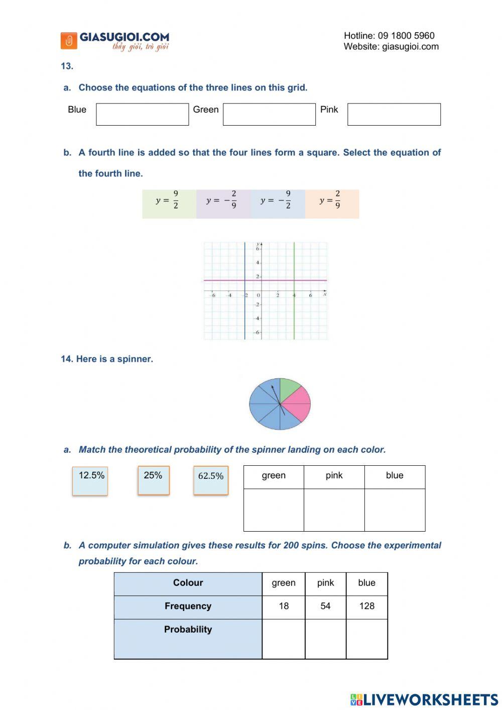 Cambridge - Mat… | Free Interactive Worksheets | 2567568