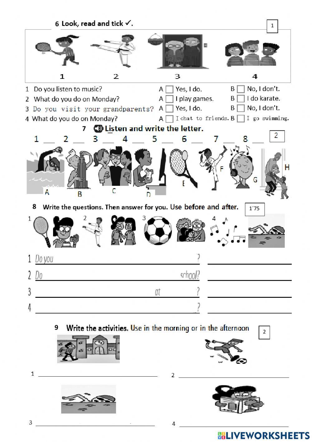 Fun 2 worksheet | Live Worksheets