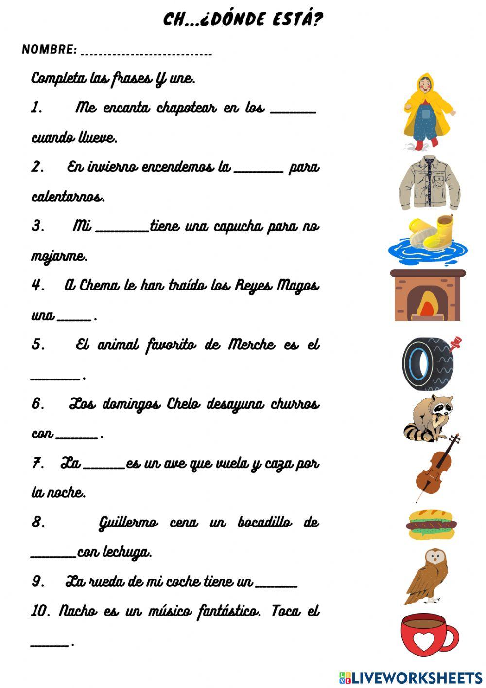 Trabajar la let… | Free Interactive Worksheets | 2324088