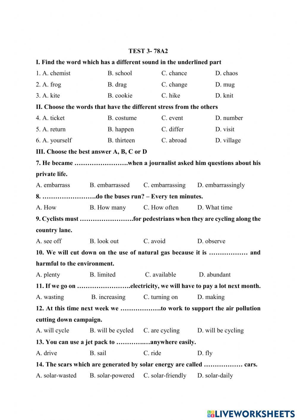 2307123 | Test 3 | Nguyen Thi Thanh Thuy