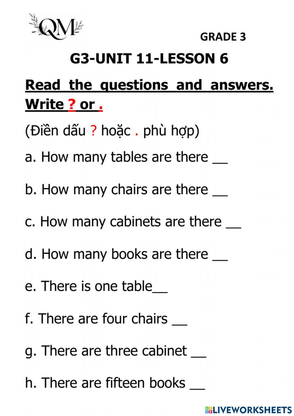 G3-u11 worksheet | Live Worksheets