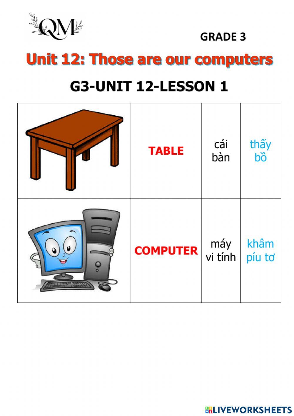 G3-u12 worksheet | Live Worksheets