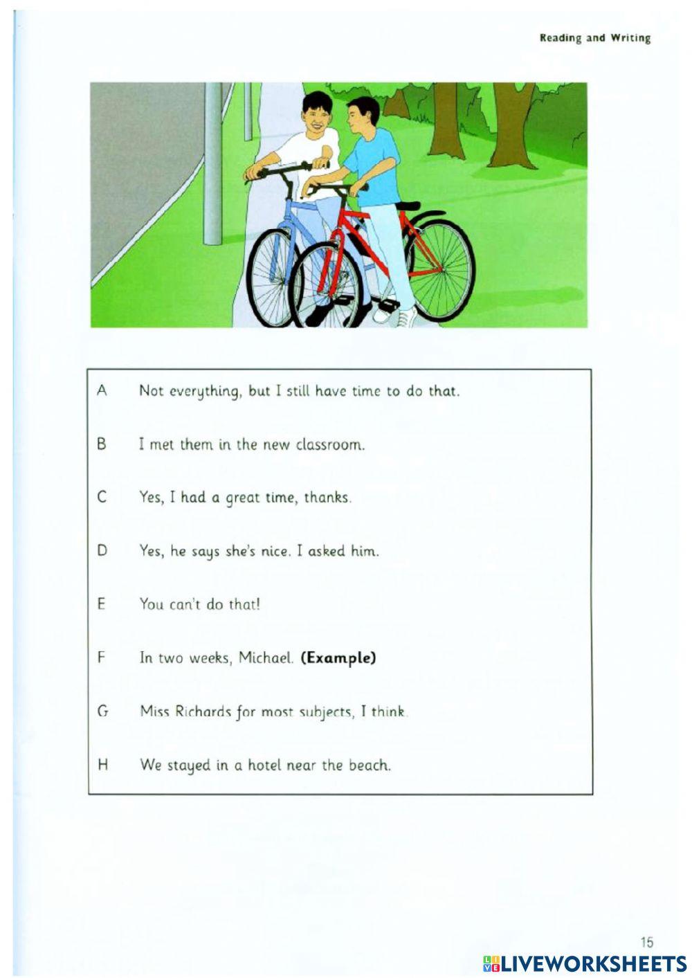 2554009 | Flyer 2-Test 1-Reading and writing