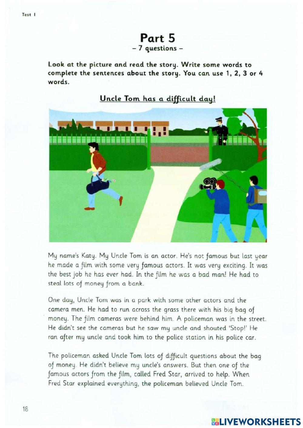 2554009 | Flyer 2-Test 1-Reading and writing